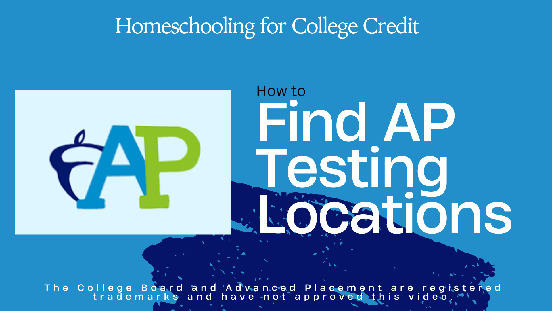 FINALLY!! Find Your AP Testing Center – Homeschooling for College Credit